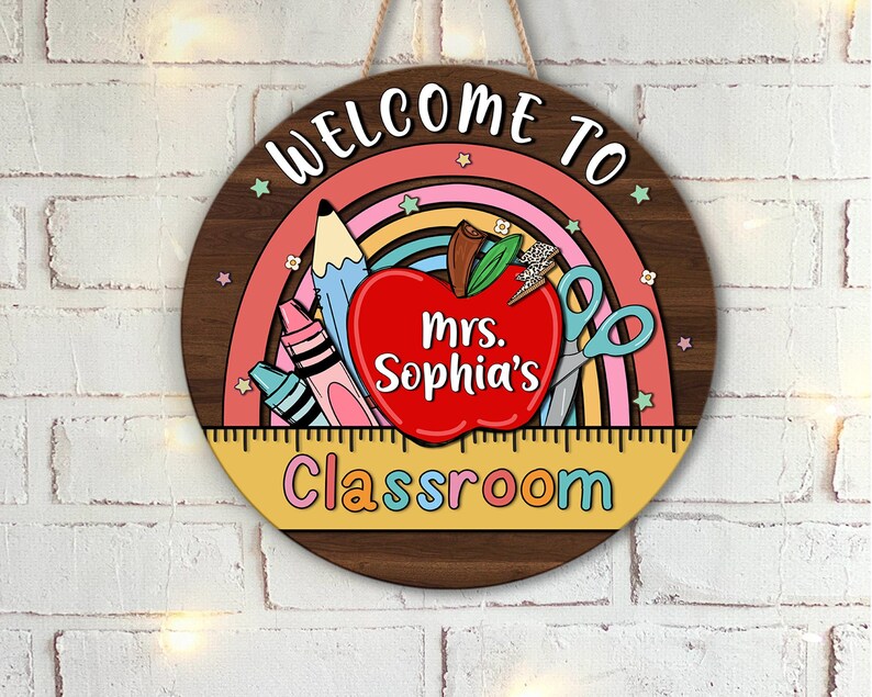 Teacher Welcome Sign Back to School Gift First Day of School - Etsy