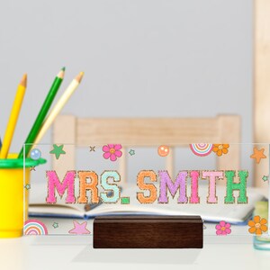Teacher Gifts, Teacher Desk Name, Back to School Signs for Class, New ...