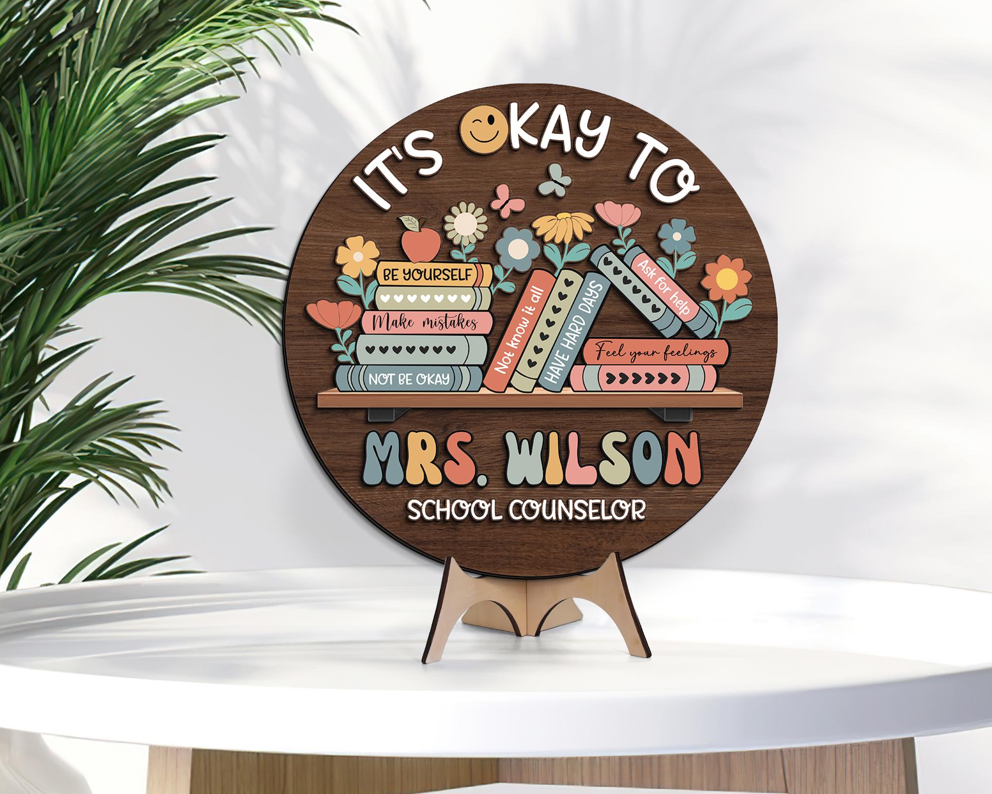 3D School Counselor Door Sign: Teacher Appreciation Gift - Etsy