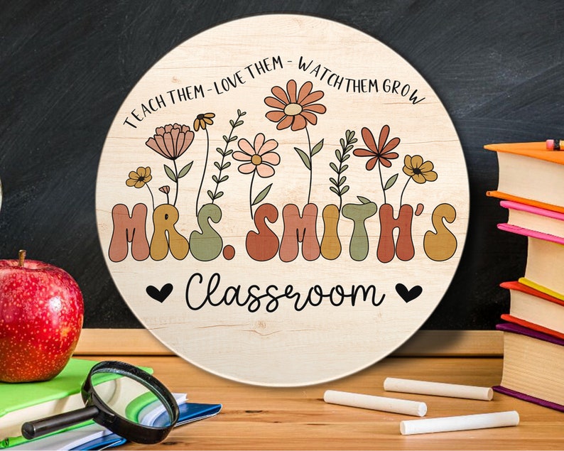 Custom Teacher Door Sign Teacher Door Hanger Back to School - Etsy
