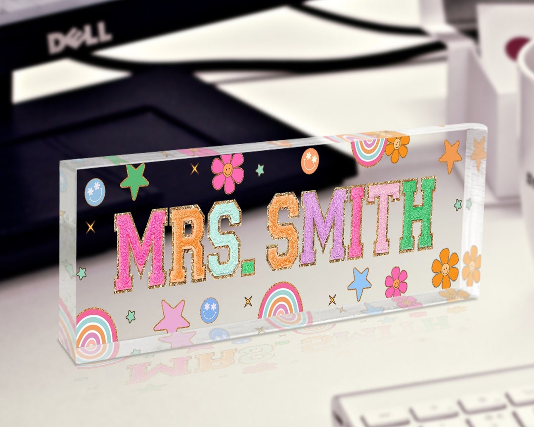 Teacher Gifts, Teacher Desk Name, Back to School Signs for Class, New ...