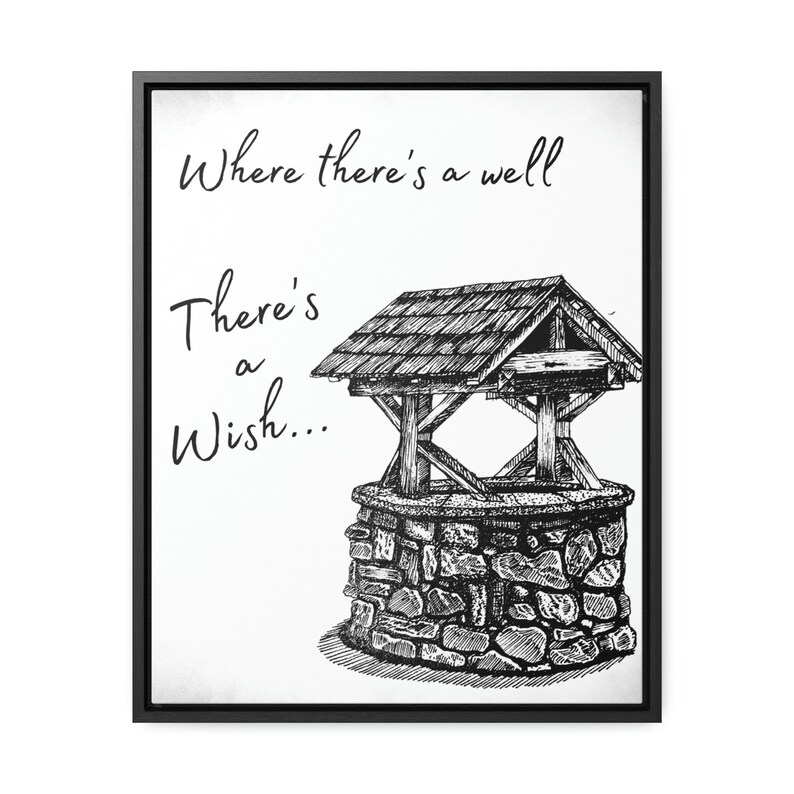 Hand Drawn by Artist| Artist Series| Minimalist Wishing Well| Gallery ...