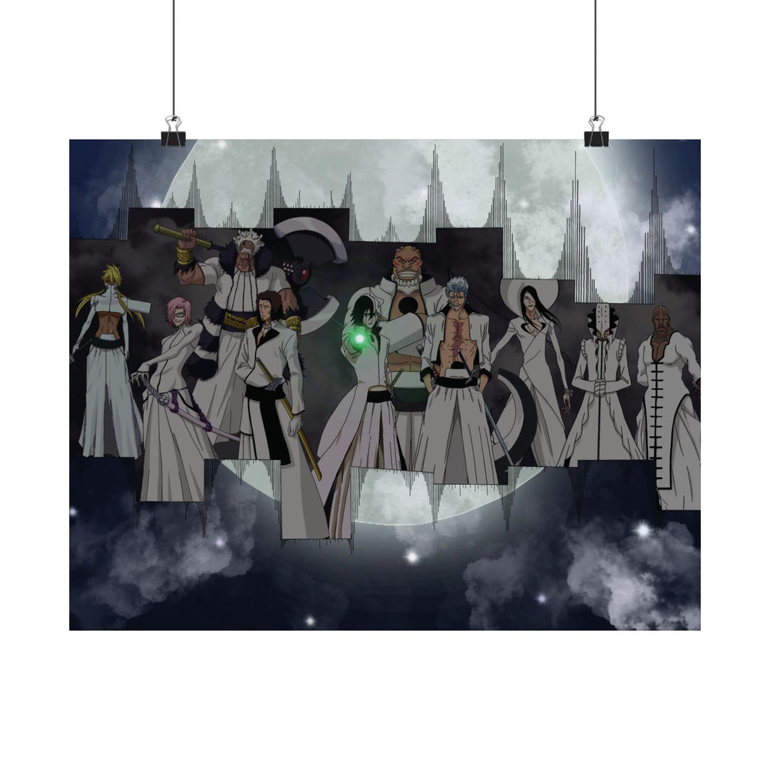 Bleach Espada Matte Posters Set, Ulquiorra Cifer, Yammy Llargo, Nnoitra ...