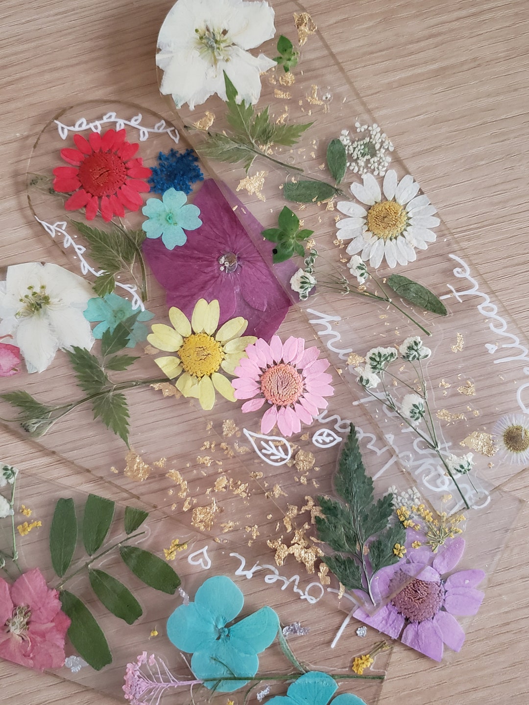 Pressed Flowers Bookmark Gifts for Friends, Family, Coworkers ...