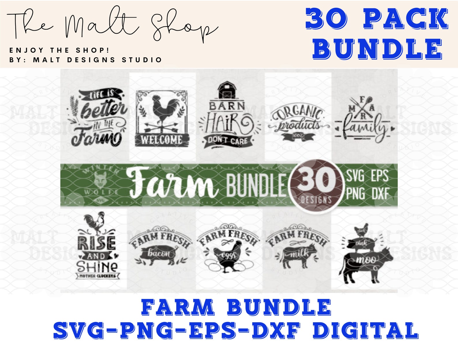 Farm Svg Bundle, Farmhouse, Svg Bundle, Digital Files, Farm Clipart ...