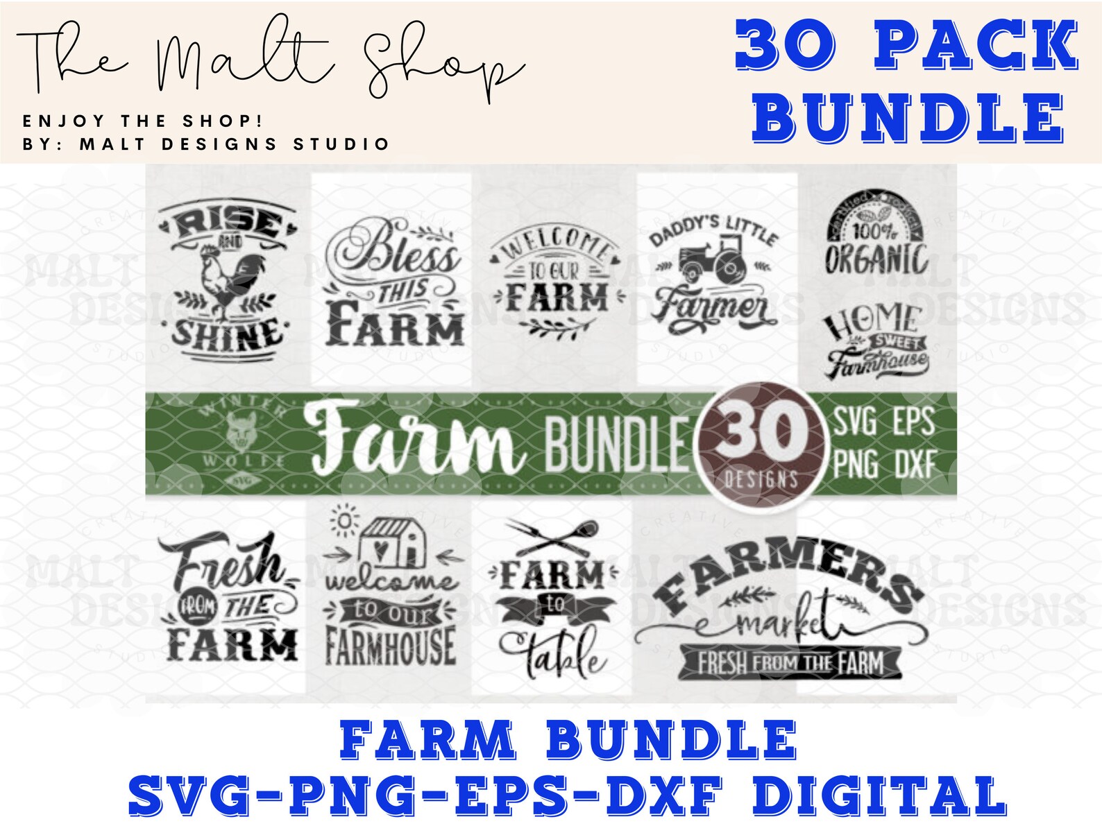 Farm Svg Bundle, Farmhouse, Svg Bundle, Digital Files, Farm Clipart ...