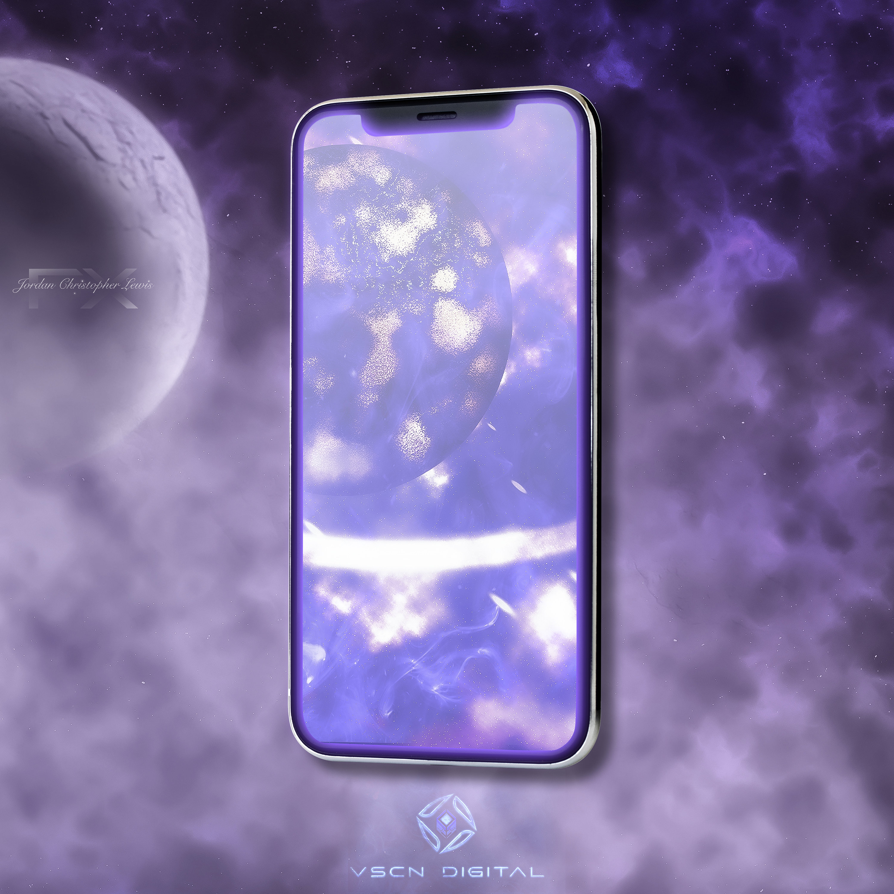 Royal Galaxy Wallpaper Phone Background Digital Download Deep Space ...