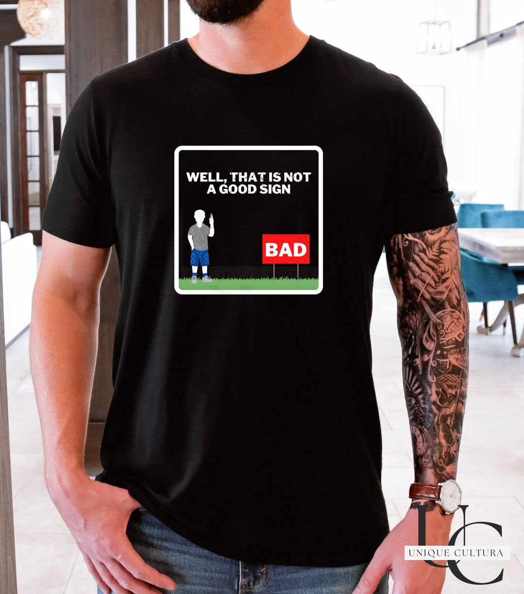 Thats a Bad Sign Dad Jokes fathers Day Gift Funny Shirt - Etsy