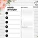Printable Editable Meal Planner Dinner Schedule Grocery List Prep ...
