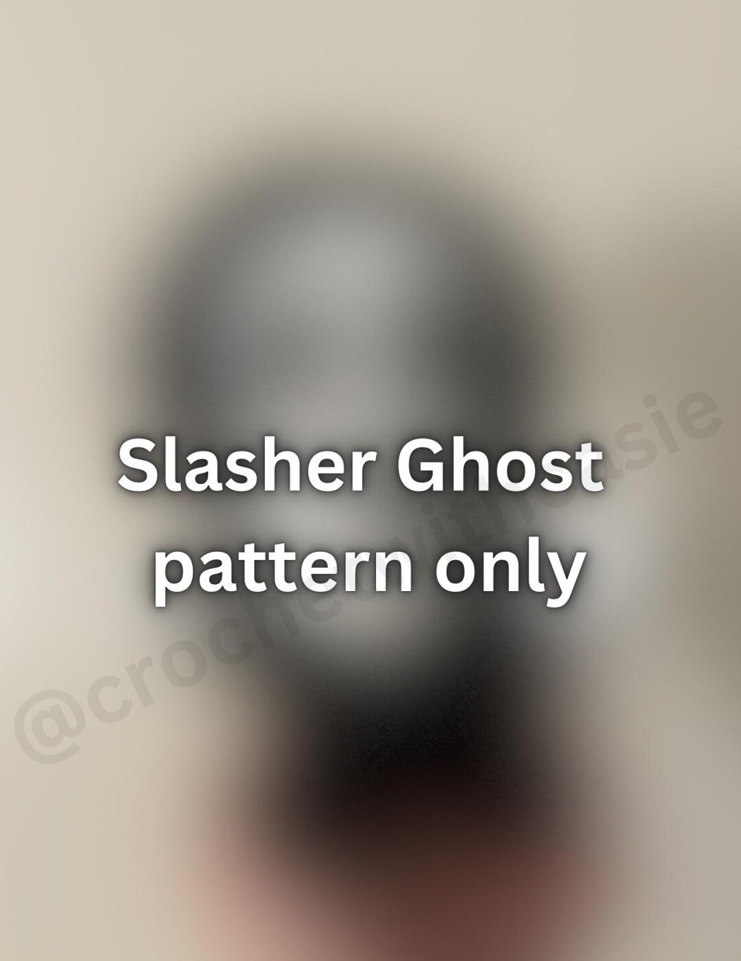 Slasher Ghost Pattern Only - Etsy