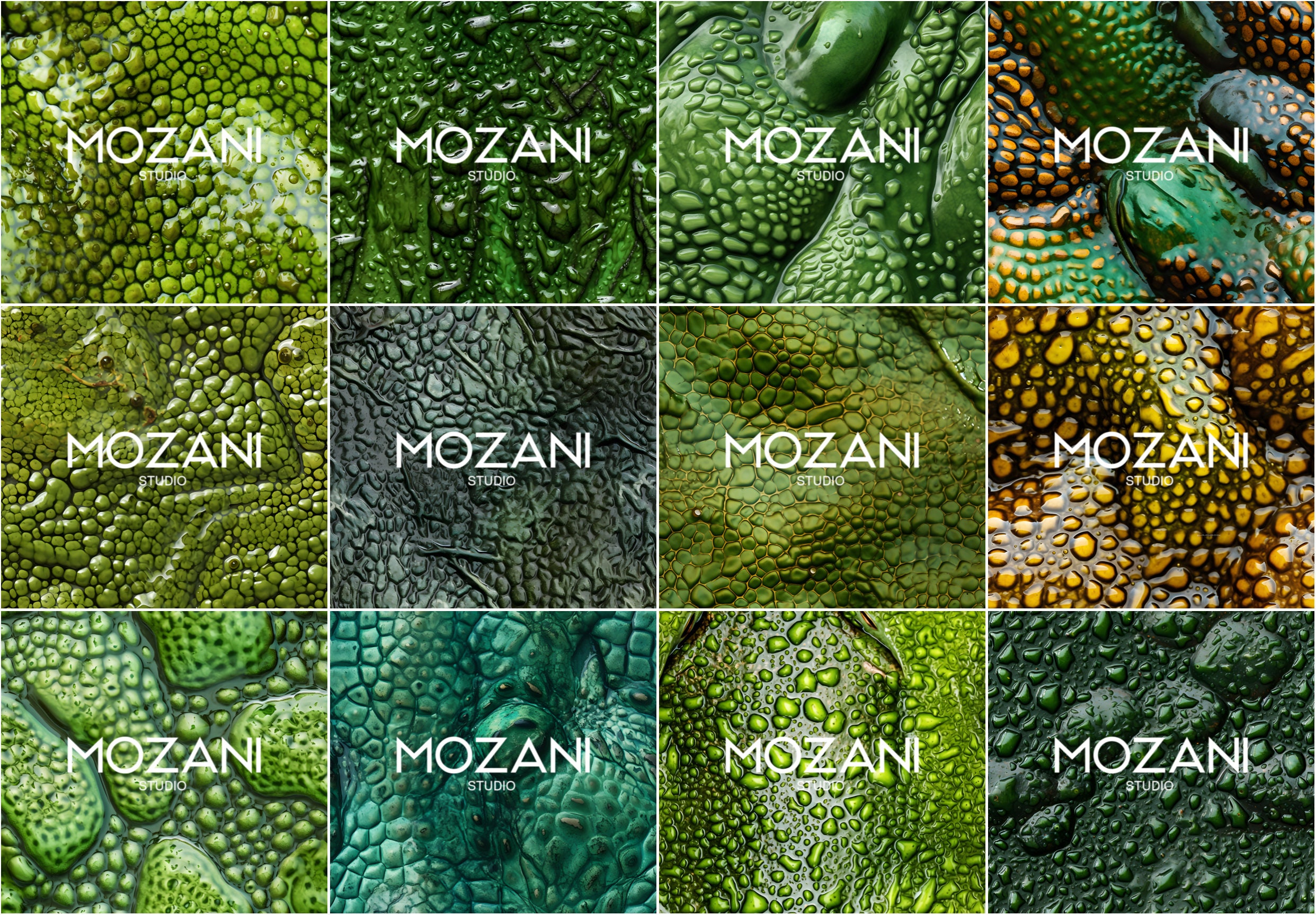 Wet Frog Skin Texture - Faux Luxury Seamless Backgrounds Instant ...