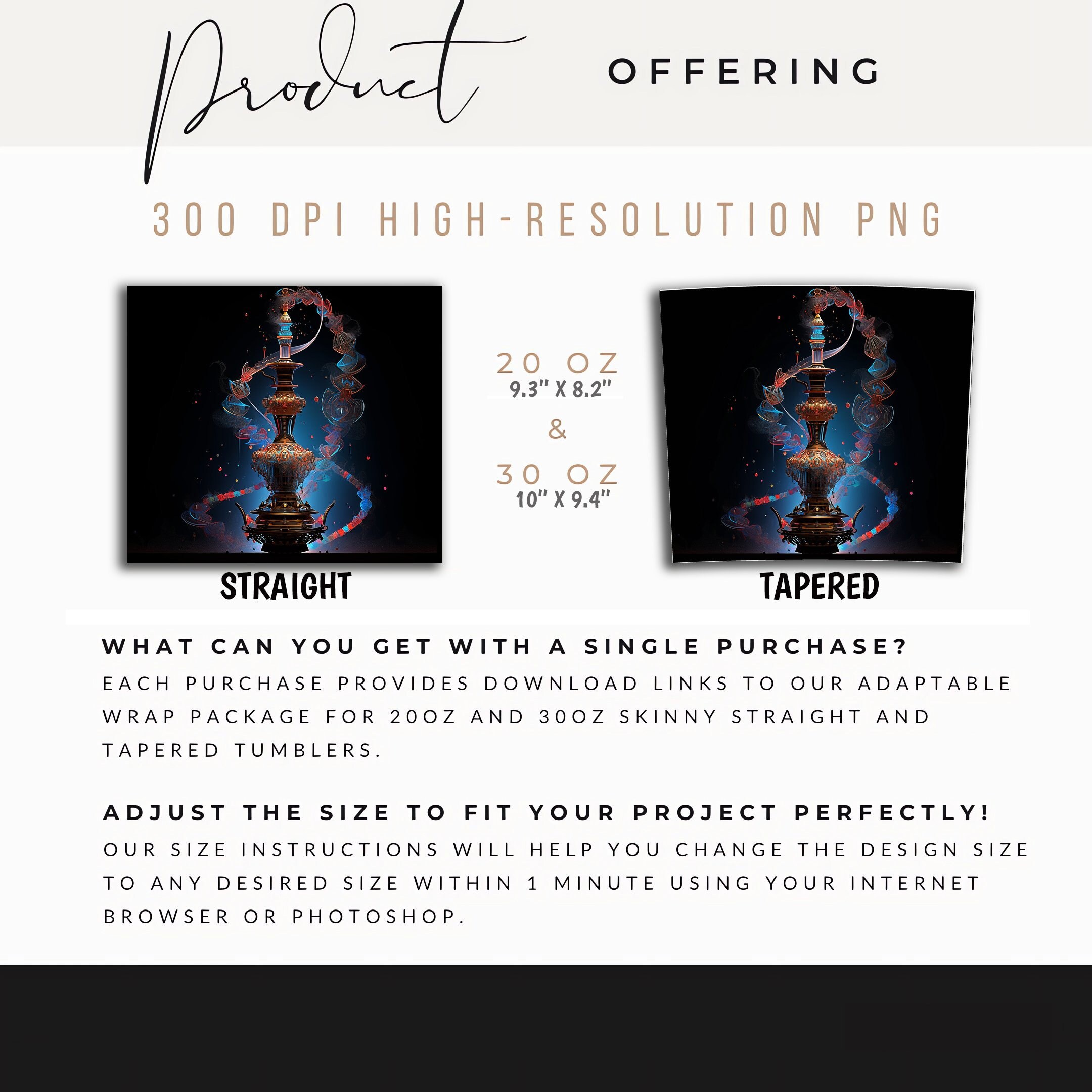 Shisha Set Tumbler Wrap Hochauflösendes nahtloses Design 20 - Etsy.de