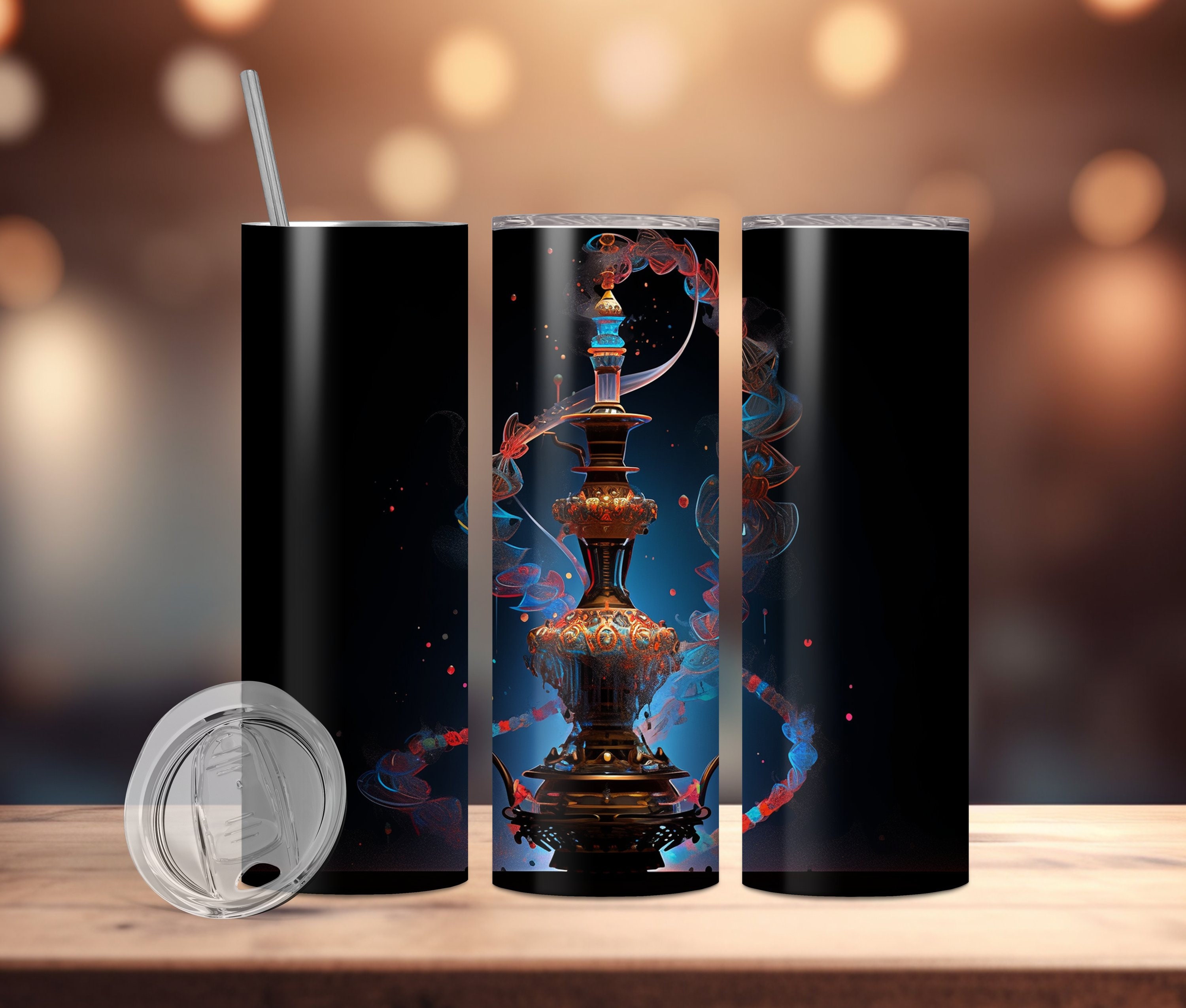 Shisha Set Tumbler Wrap Hochauflösendes nahtloses Design 20 - Etsy.de