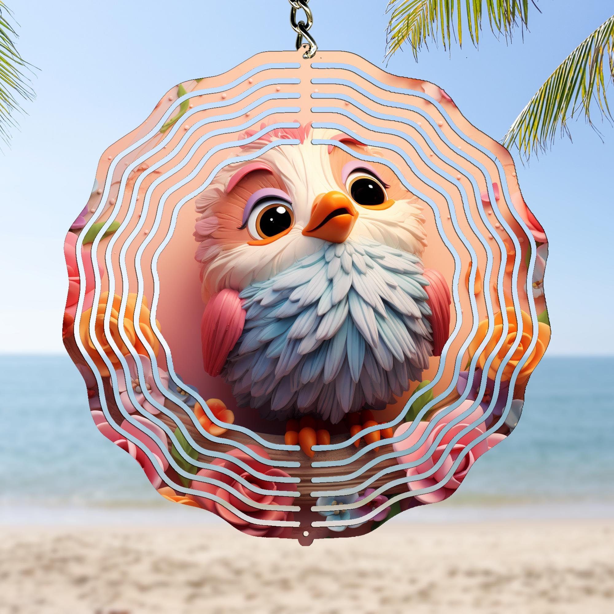 3d Bird Wind Spinner PNG Digital Download Round and Square - Etsy