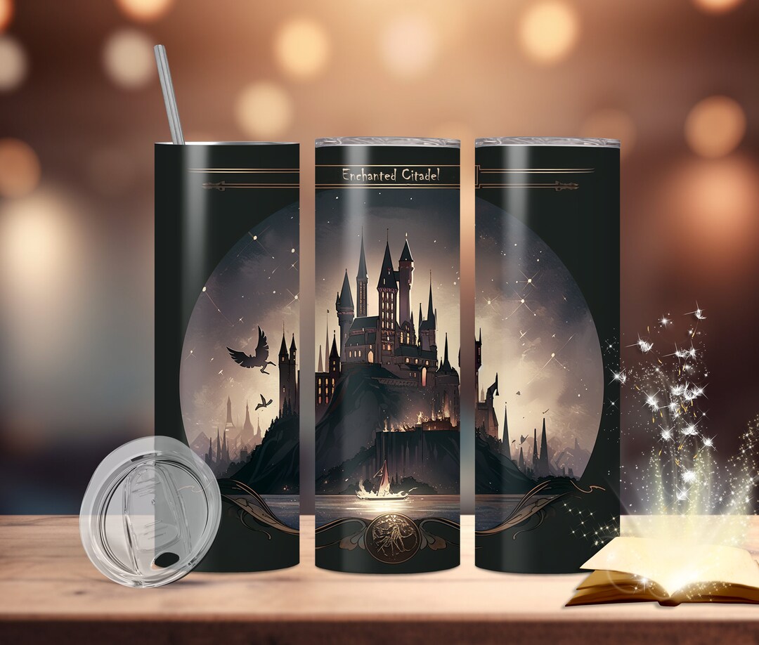 Enchanted Citadel 20oz&30oz Tumbler Wrap Seamless Sublimation, Magic ...