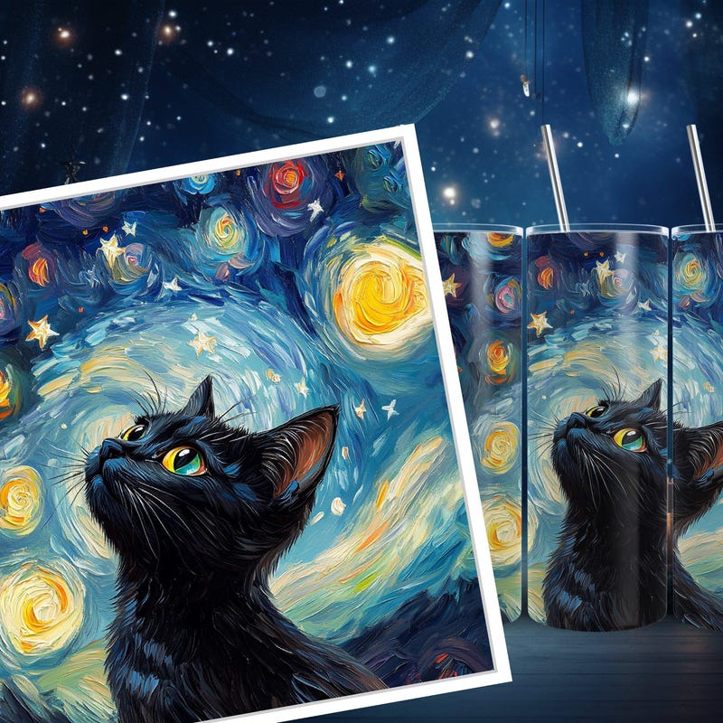 Starry Night Paper Tumbler - Etsy UK