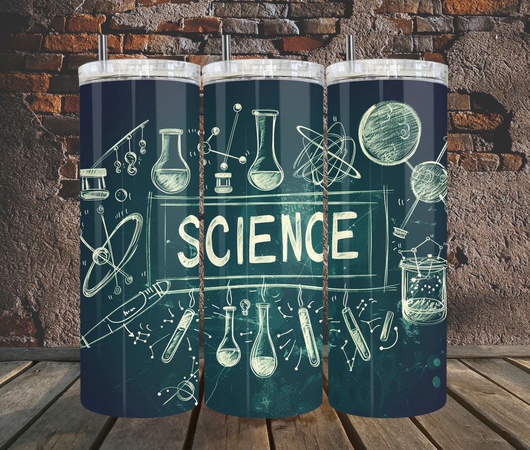 Science 20oz&30oz Skinny Tumbler Wrap Seamless Designs, Scientist ...