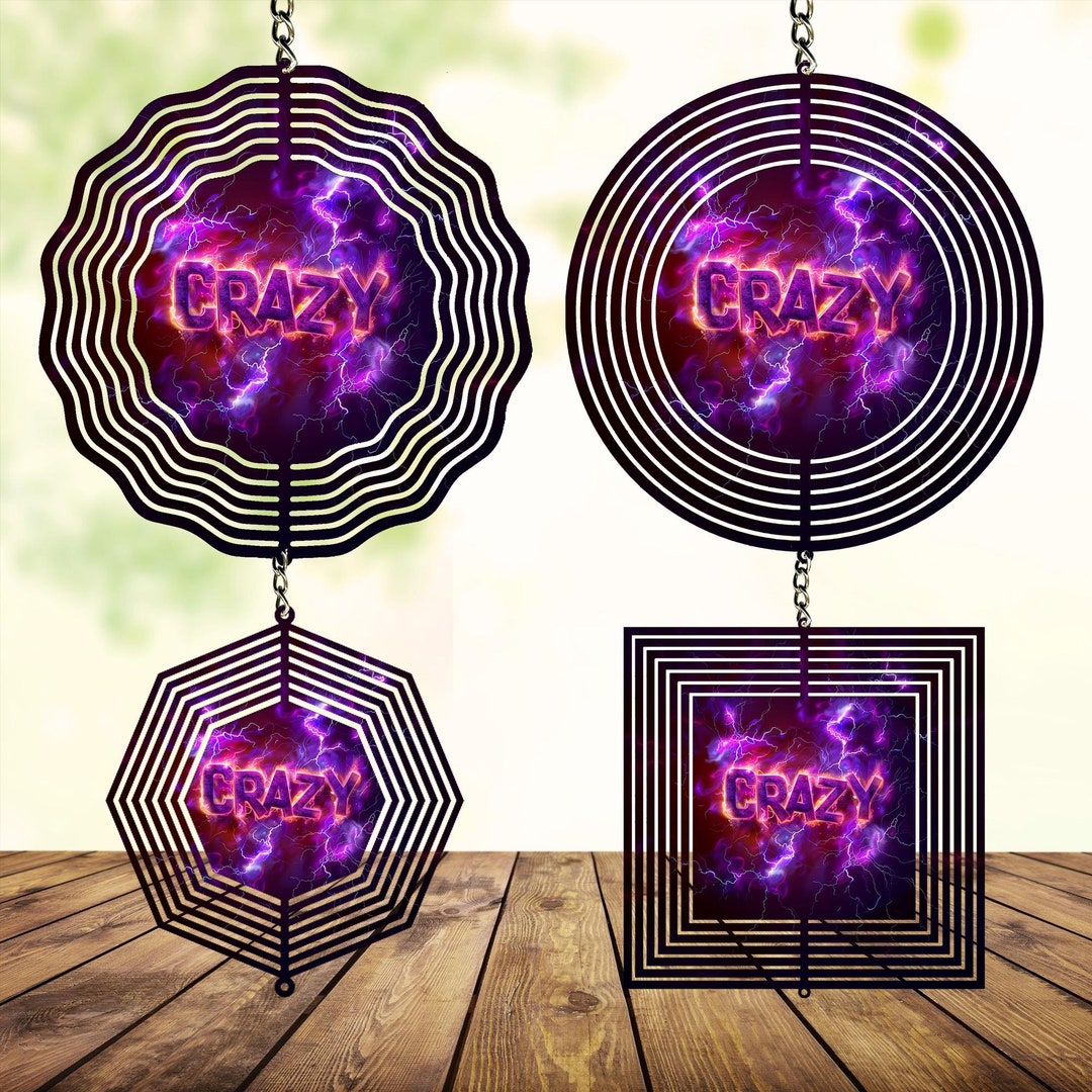 Crazy Wind Spinner PNG Digital Download, Round and Square Image Files ...