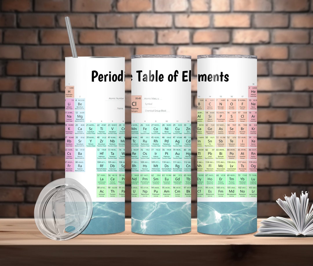 Chemistry Tumbler Wrap: Periodic Table Design (digital Download) - Etsy
