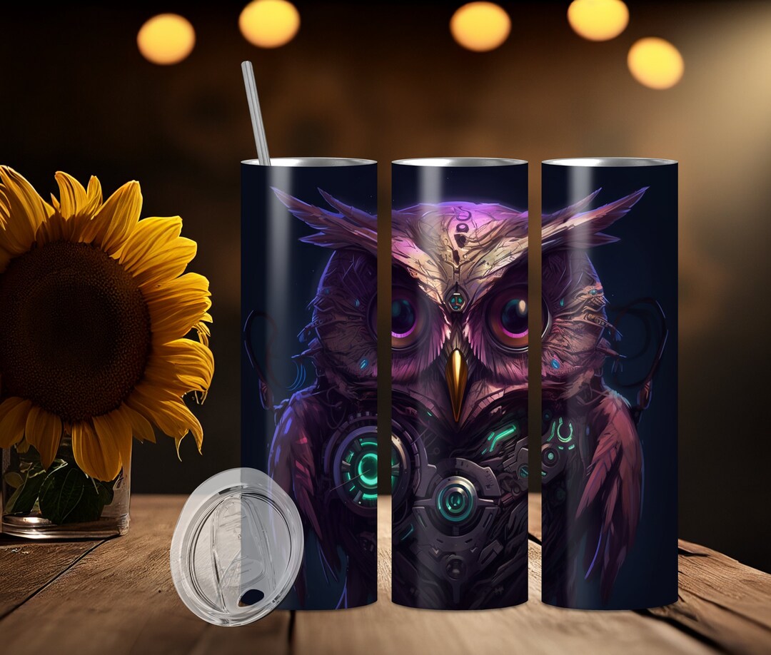 Mechanic Owl 20oz&30oz Tumbler Wrap Seamless Designs Skinny - Etsy