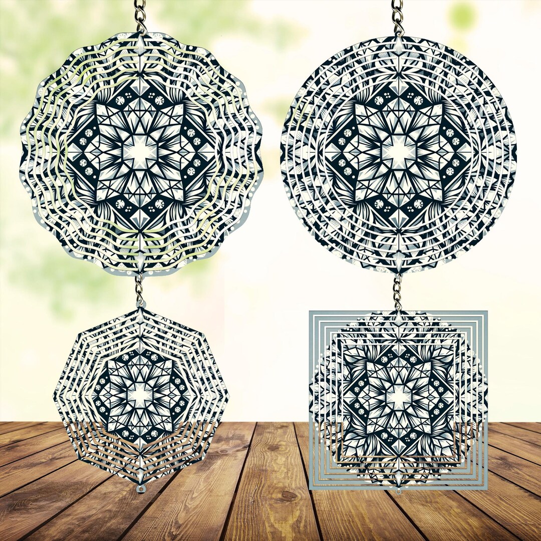 Classic Cut Diamond Wind Spinner PNG Digital Download Round - Etsy