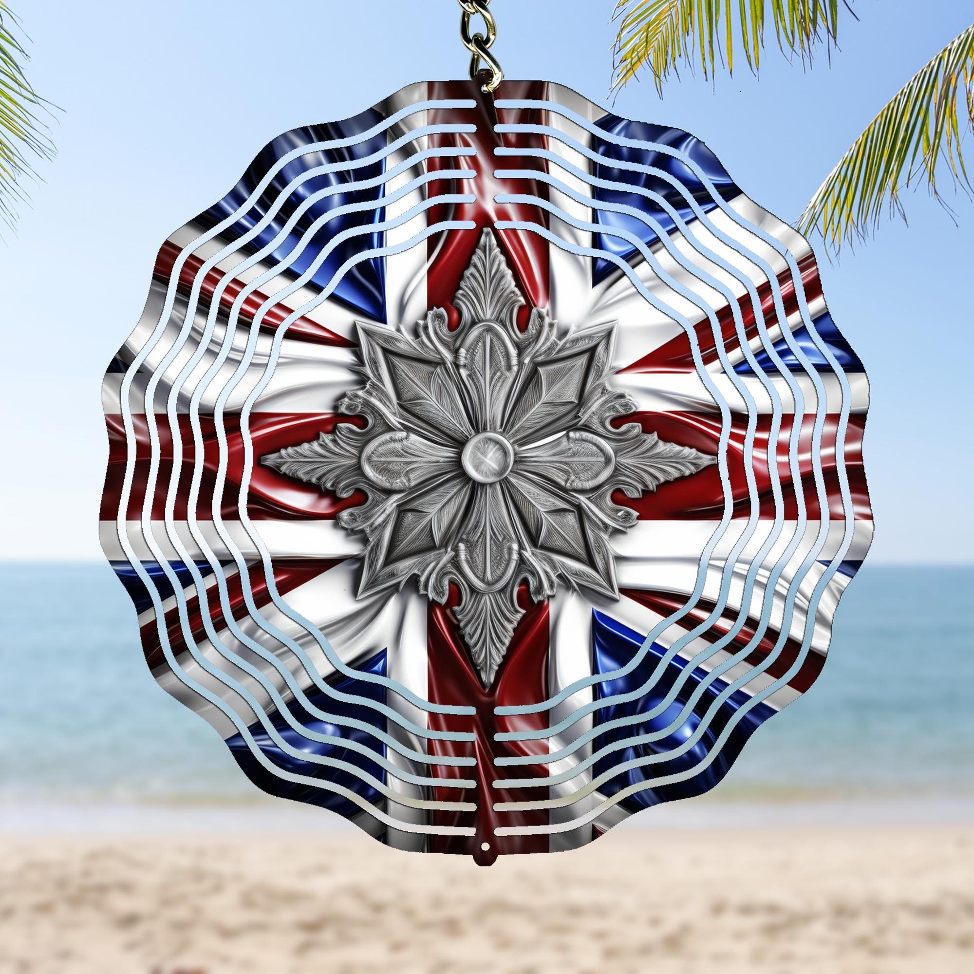 British Wind Spinner PNG Digital Download Round and Square - Etsy