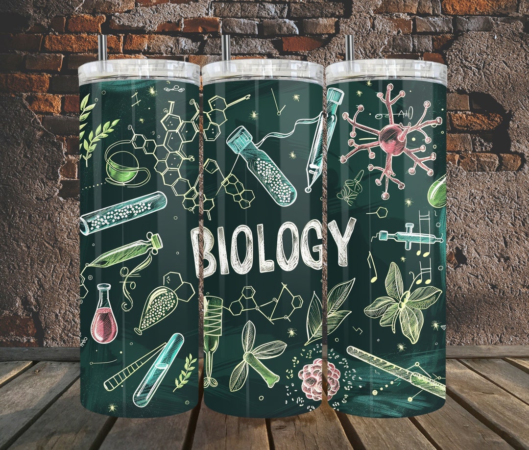 Biology 20oz&30oz Skinny Tumbler Wrap Seamless Designs, Biologist ...