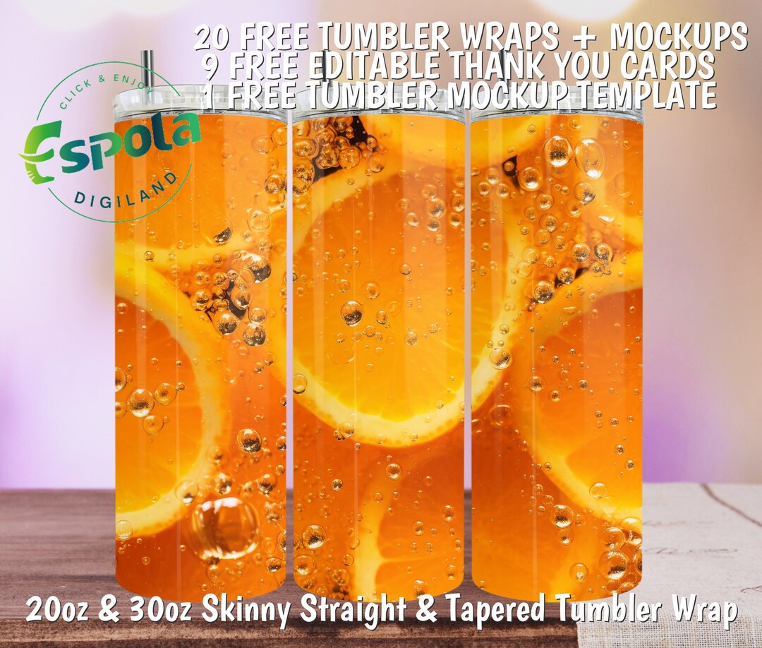 I Want Orange Juice 20oz&30oz Skinny Tumbler Wrap PNG Digital - Etsy