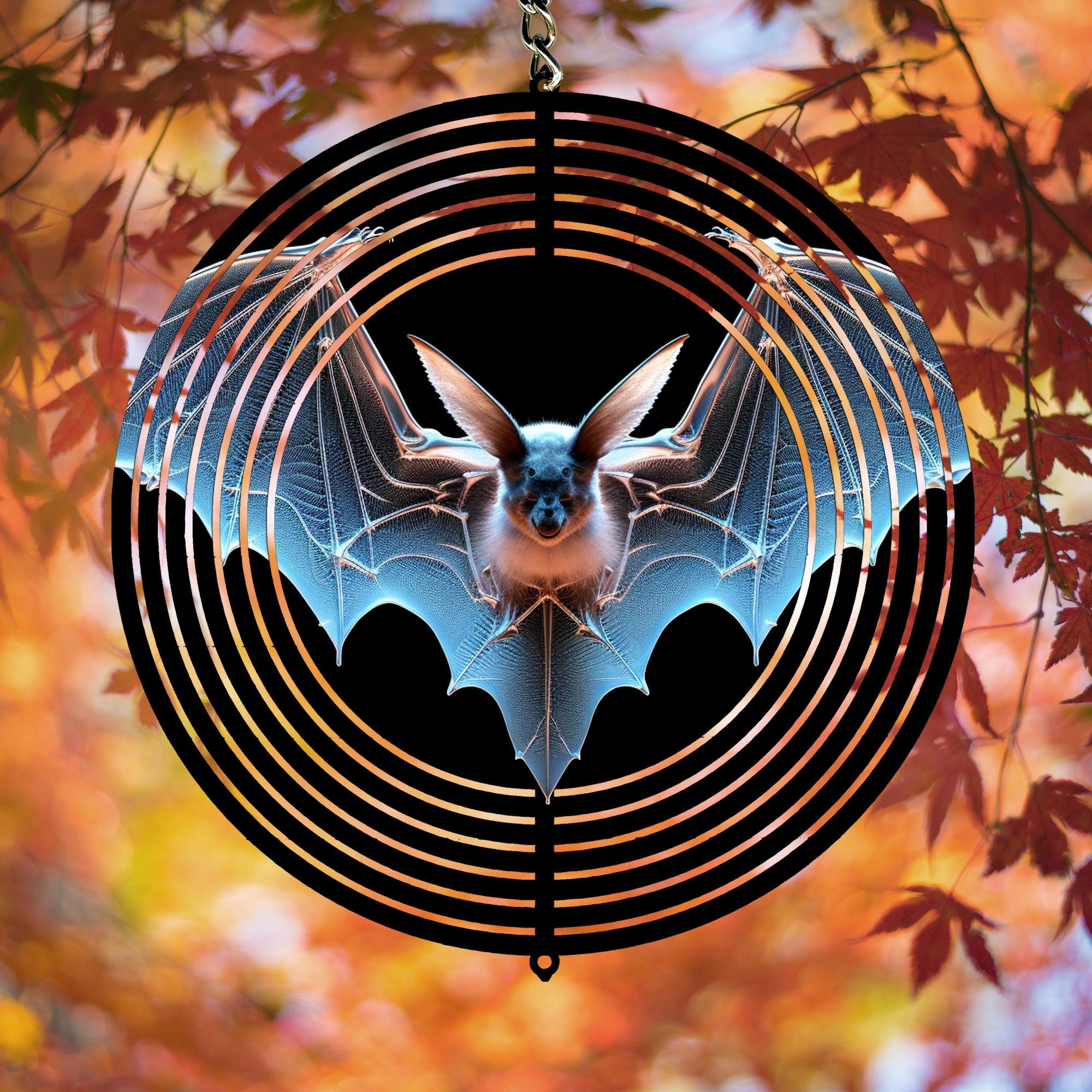 Horror Bat Wind Spinner PNG Digital Download Round and Square - Etsy
