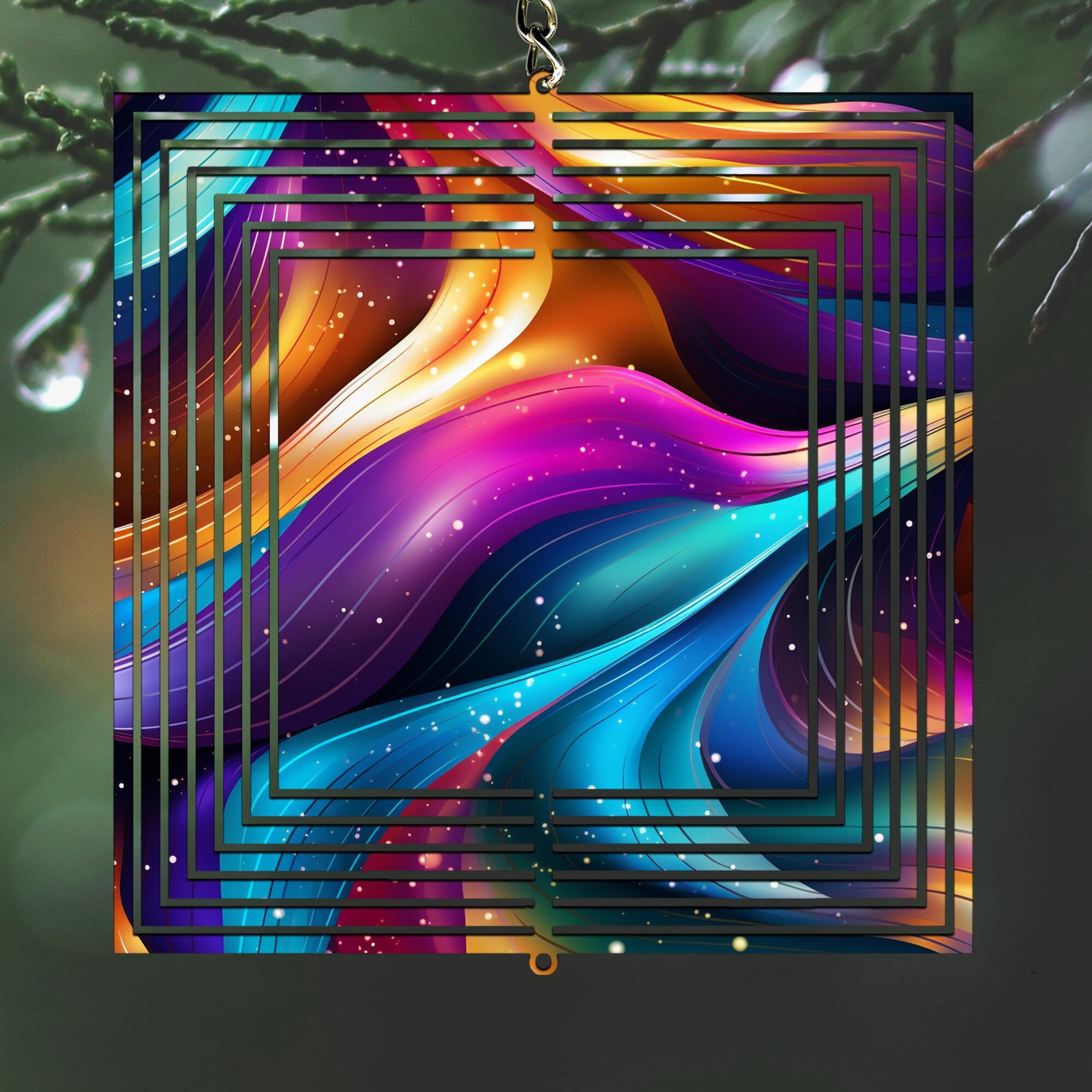 Glitter Flow Wind Spinner PNG Digital Download, Round and Square Image ...