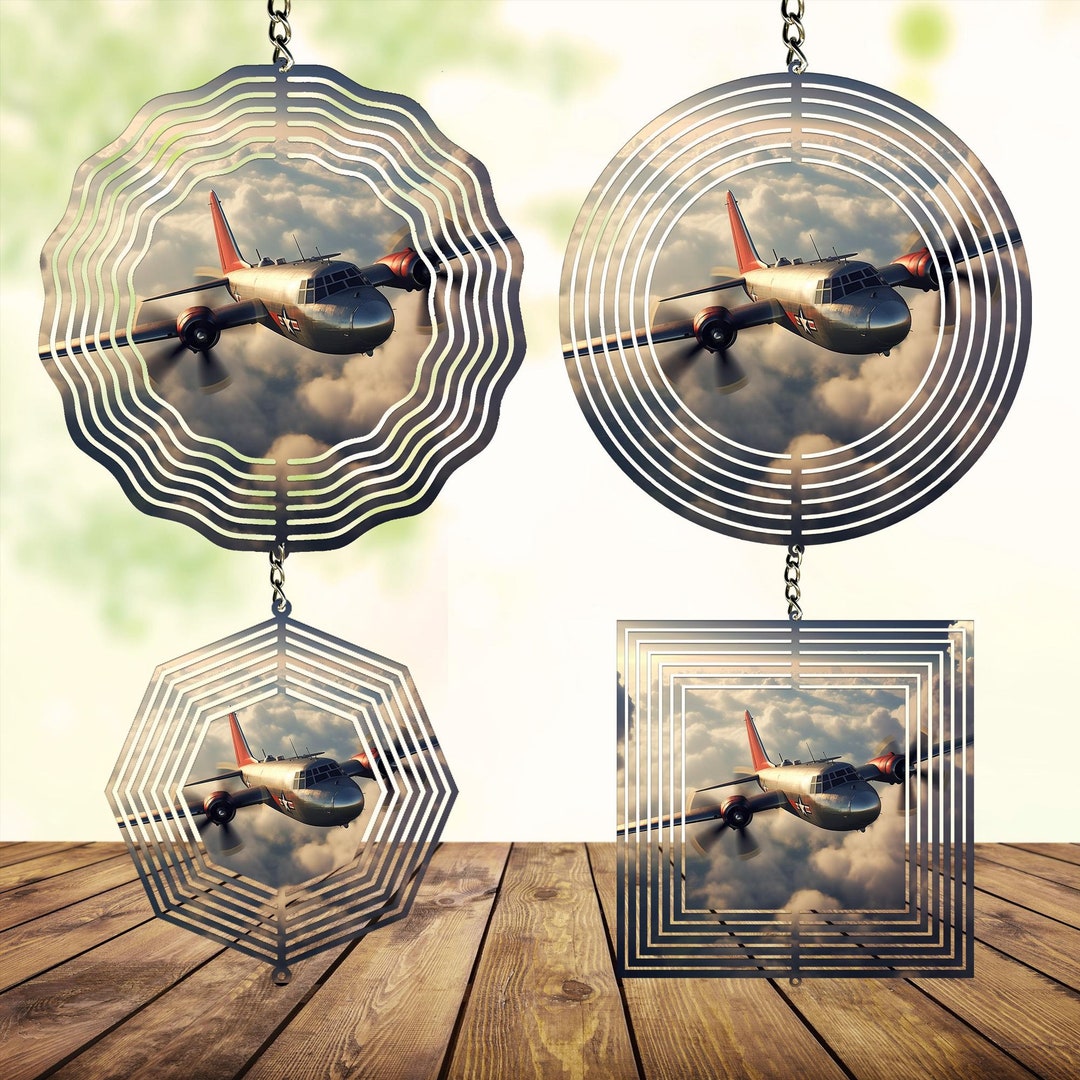 Military Aircraft Wind Spinner Sublimation Designs (PNG Digital ...