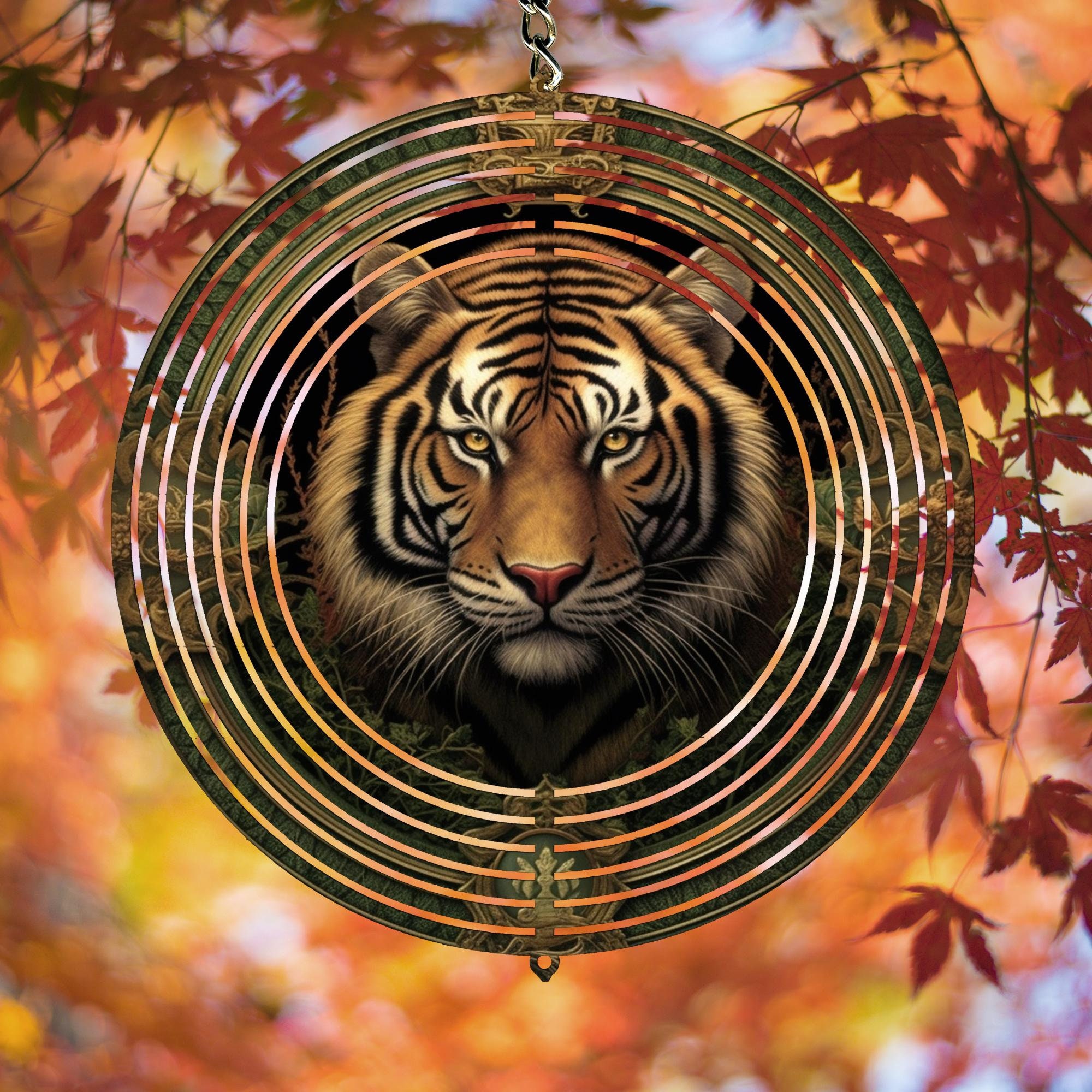 Tiger Wind Spinner PNG Digital Download Round and Square - Etsy