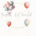 Pastel Balloons PNG Bundle, Digital Crafts Designs Transparent, Balloon ...