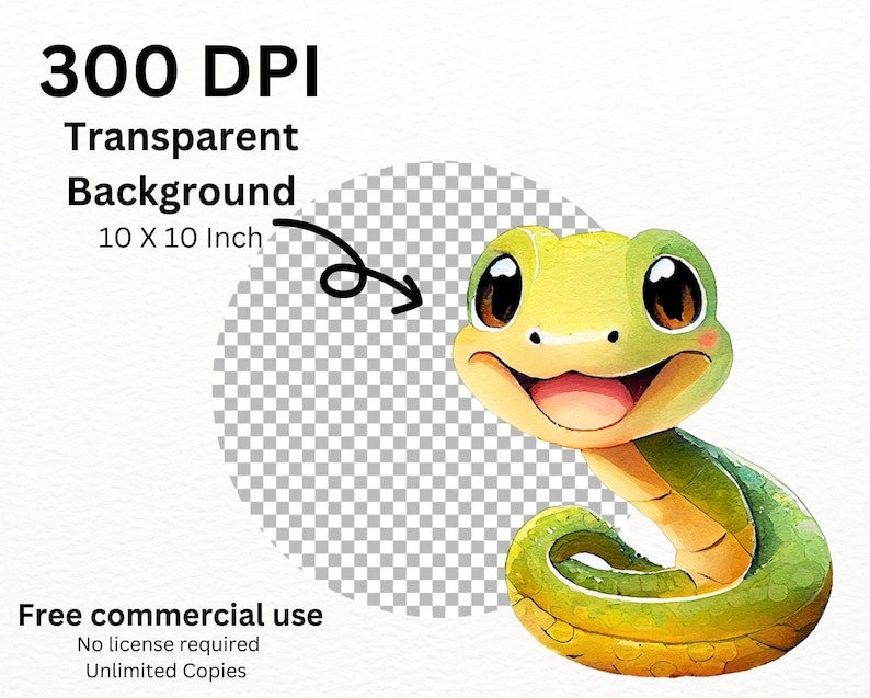 Cute Snake PNG Bundle Digital Crafts Designs Transparent - Etsy