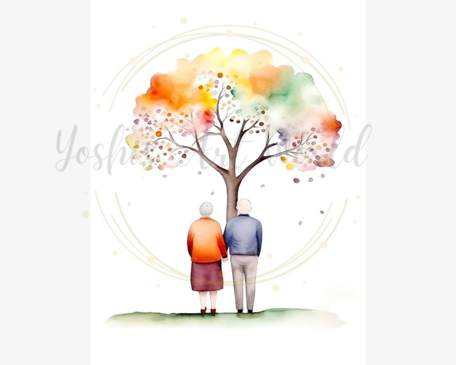 Elderly Couple Clipart Grandpa and Grandma Card Making - Etsy