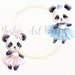 Watercolor Ballerina Panda PNG Bundle, Digital Crafts Designs ...
