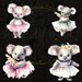 Watercolor Ballerina Koala PNG Bundle, Digital Crafts Designs ...