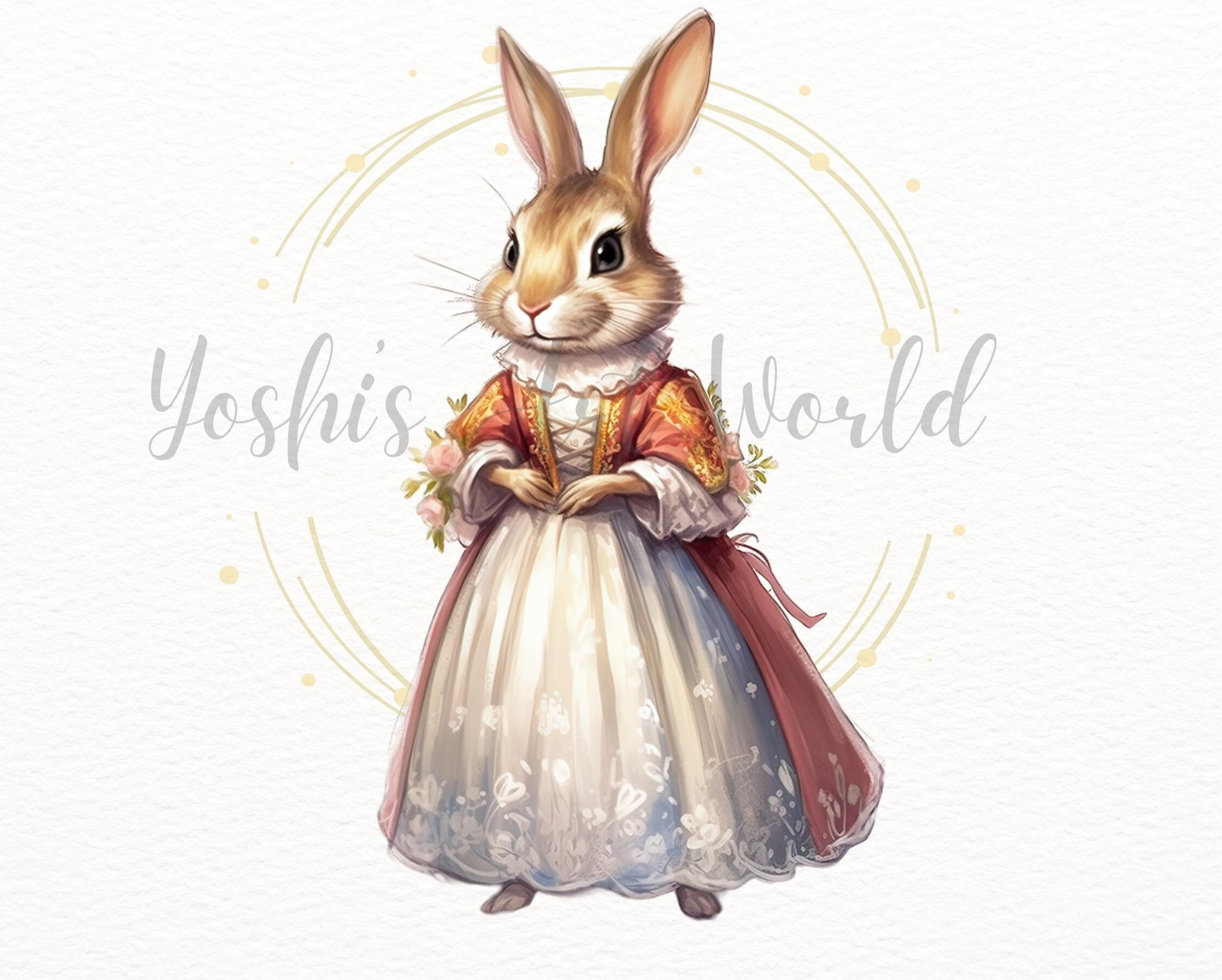 Bunny Princess Bundle, Digital Crafts Designs Transparent, Rabbit ...