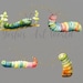Cute Caterpillar PNG Bundle, Digital Crafts Designs Transparent, Little ...