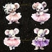 Watercolor Ballerina Koala PNG Bundle, Digital Crafts Designs ...