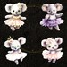 Watercolor Ballerina Koala PNG Bundle, Digital Crafts Designs ...
