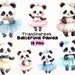 Watercolor Ballerina Panda PNG Bundle, Digital Crafts Designs ...