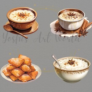 Watercolor Mexican Dessert PNG Bundle, Digital Crafts Designs ...