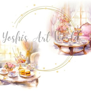 Victorian Cozy Afternoon Tea - Vintage Afternoon Tea - Card Making ...