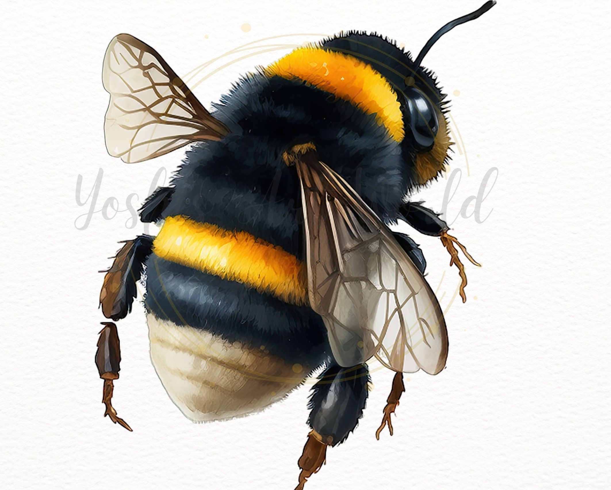 Watercolor Bumblebee Bundle Digital Crafts Designs - Etsy