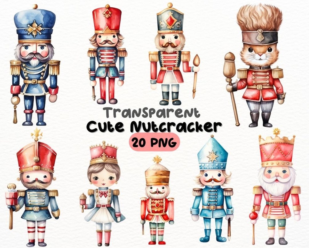 Cute Nutcracker PNG Bundle, Digital Crafts Designs Transparent ...