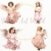 Watercolor Victorian Pink Angel PNG Bundle, Digital Crafts Designs ...