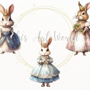 Bunny Princess Bundle, Digital Crafts Designs Transparent, Rabbit ...