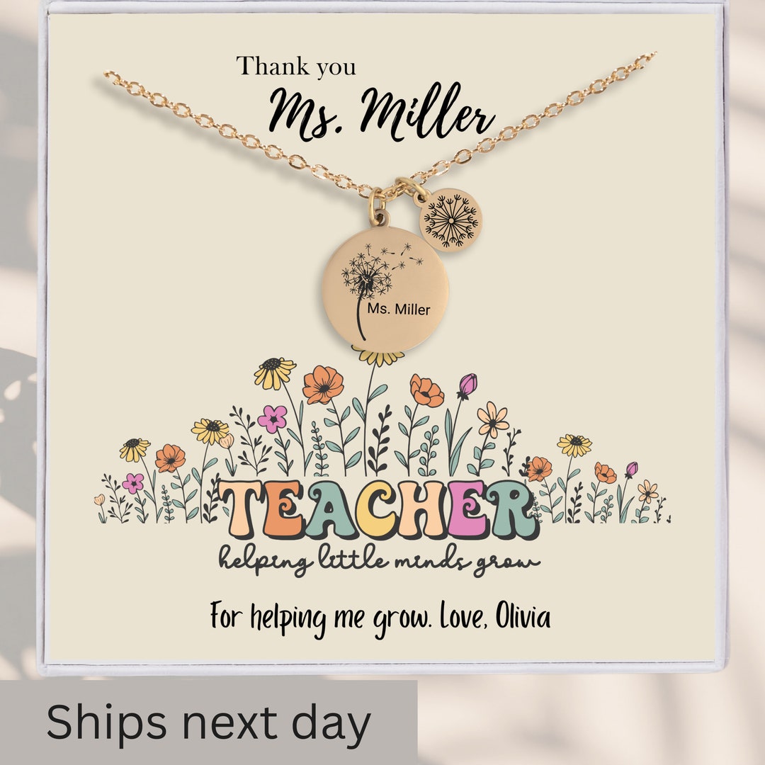 Necklace for First Grade Teachers| 1st Grade Teacher Appreciation Gift ...