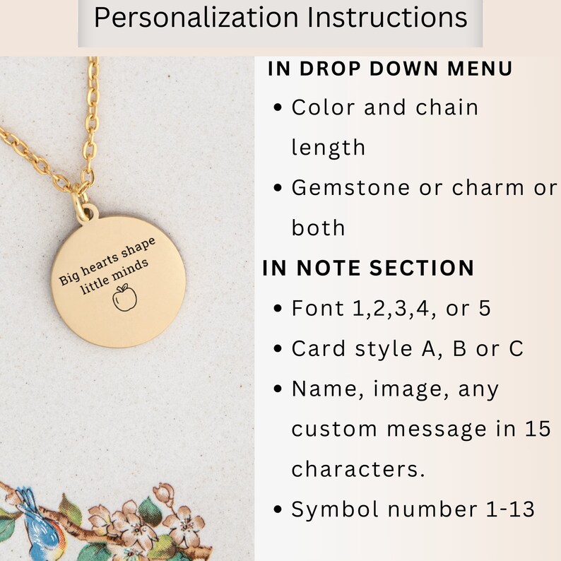 Necklace for First Grade Teachers| 1st Grade Teacher Appreciation Gift ...